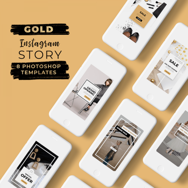 Gold Instagram Story Template | Pehar Design